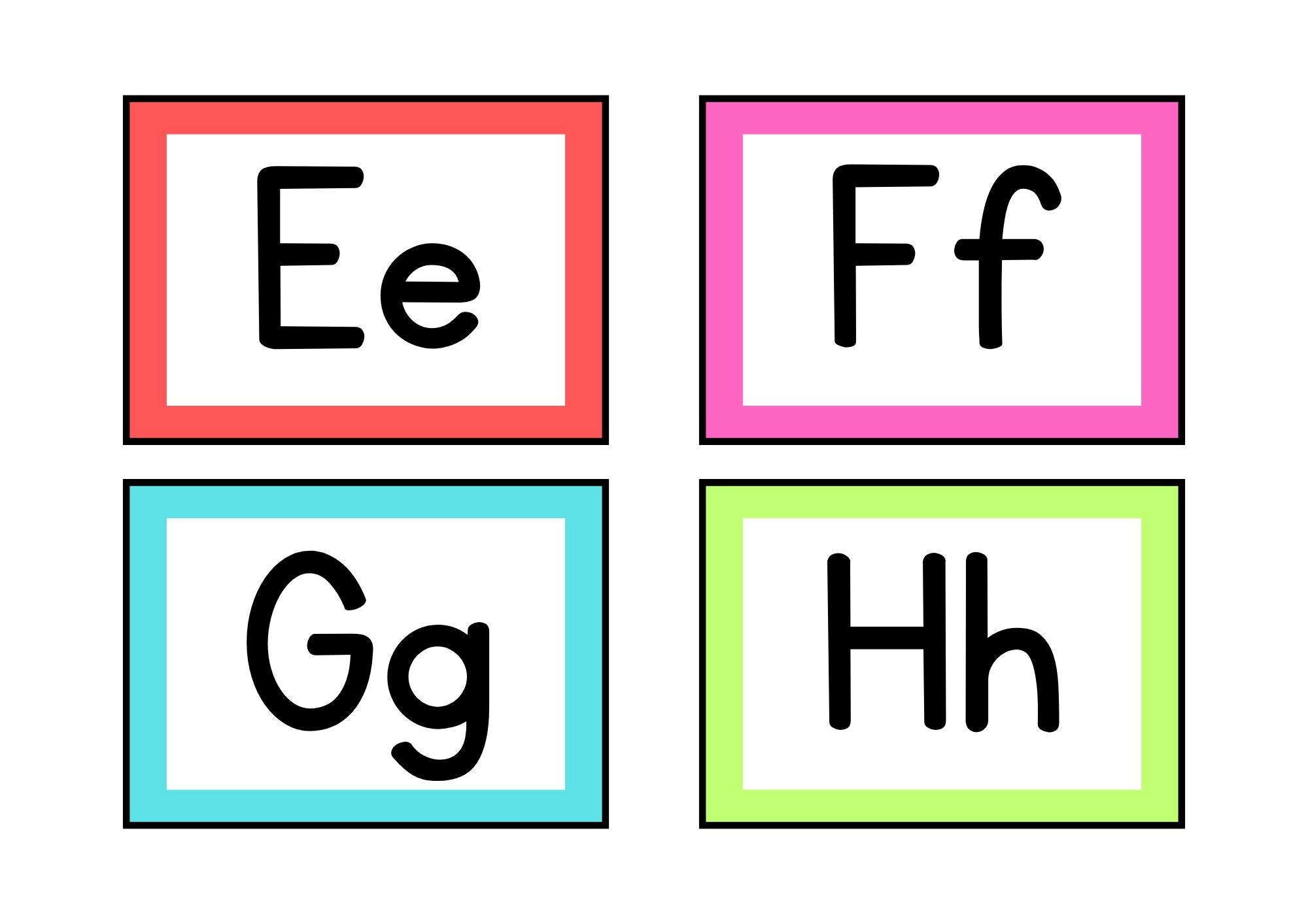 Alphabet Flashcard / Uppercase Flashcard / Lowercase Flashcard / Cute ...