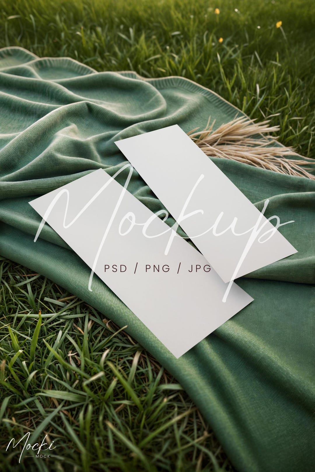 Modern Wedding Program Mockup, Elegant Menu Mockup, 4x9 Cards Mockup ...