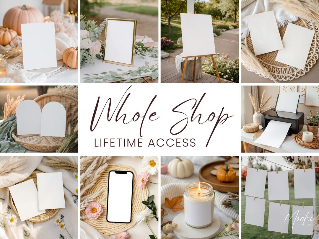 300+ Whole Shop Lifetime Access, Whole Shop Mockup Bundle, Full Shop ...
