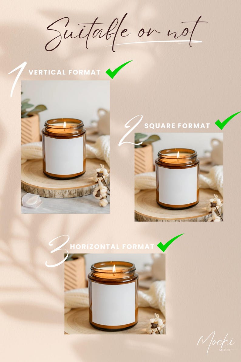 9 Oz Candle Mockup Psd, Lumient Amber Candle Mock Up, Candle Mockup ...