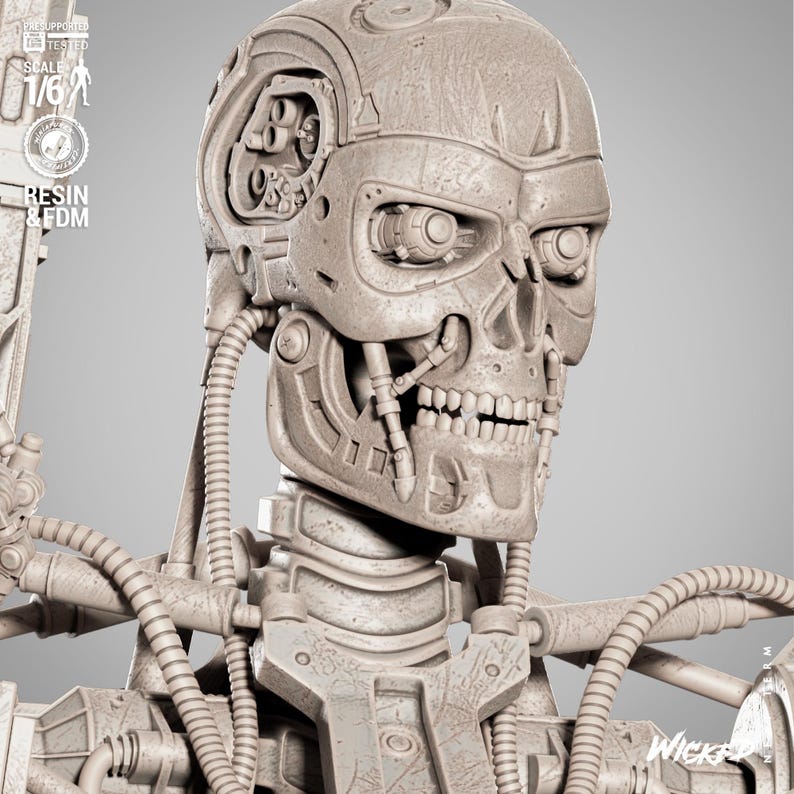 Terminator T800 Scale Model Kit - Etsy
