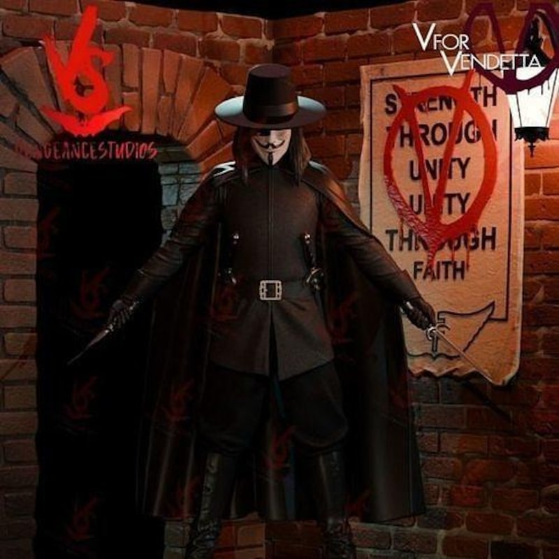 V for Vendetta Costume - Etsy