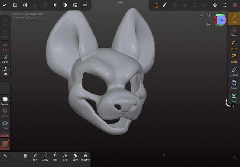 CUSTOM 3D Model for Fursuit Head Base Cute Cosplay Furry Accessories - Etsy