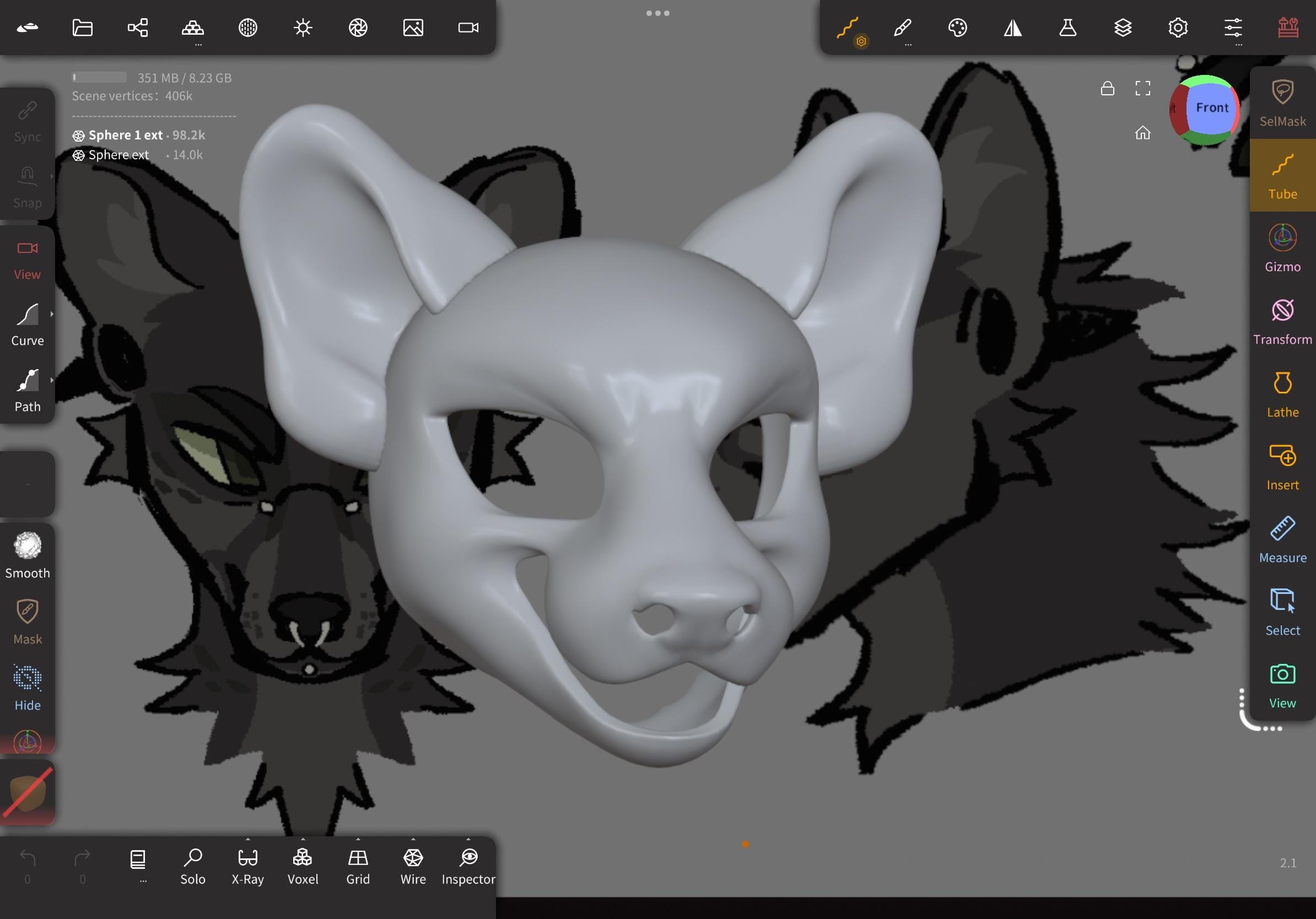 CUSTOM 3D Model for Fursuit Head Base Cute Cosplay Furry Accessories - Etsy