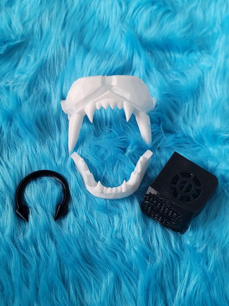 CUSTOM TPU 3D Printed Fursuit Head Base Cute Cosplay Furry Accessories ...