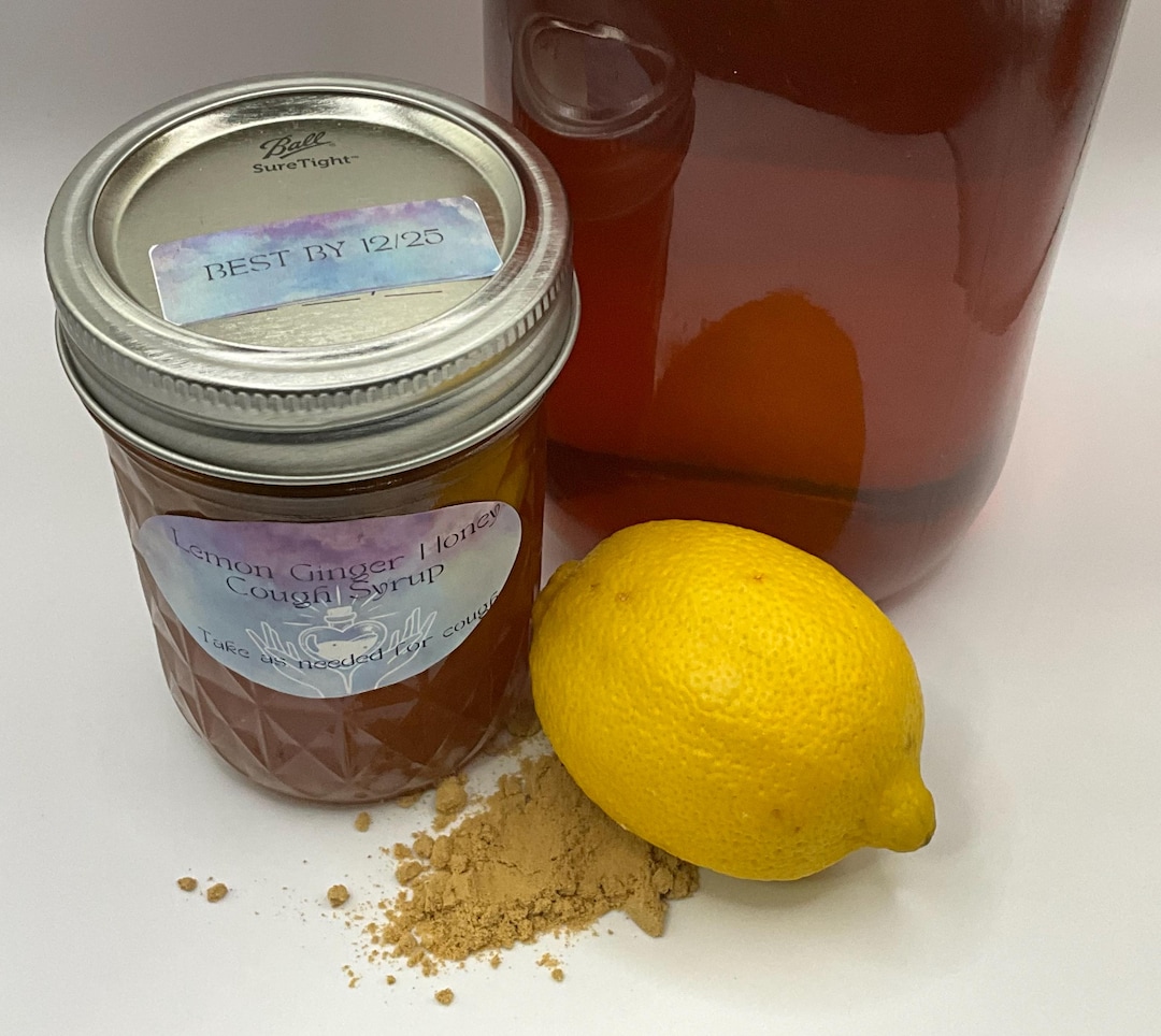 Lemon Ginger Honey Cough Syrup - Etsy