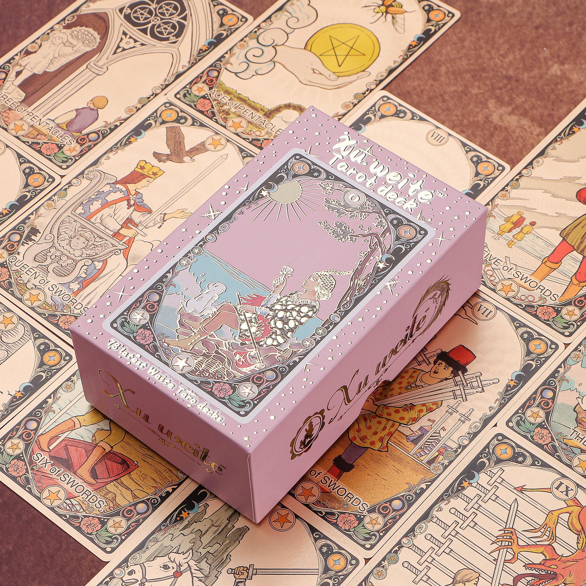 24K Color Foil Mandala Tarot Deck,mystical Victorian Gothic Tarot Cards ...