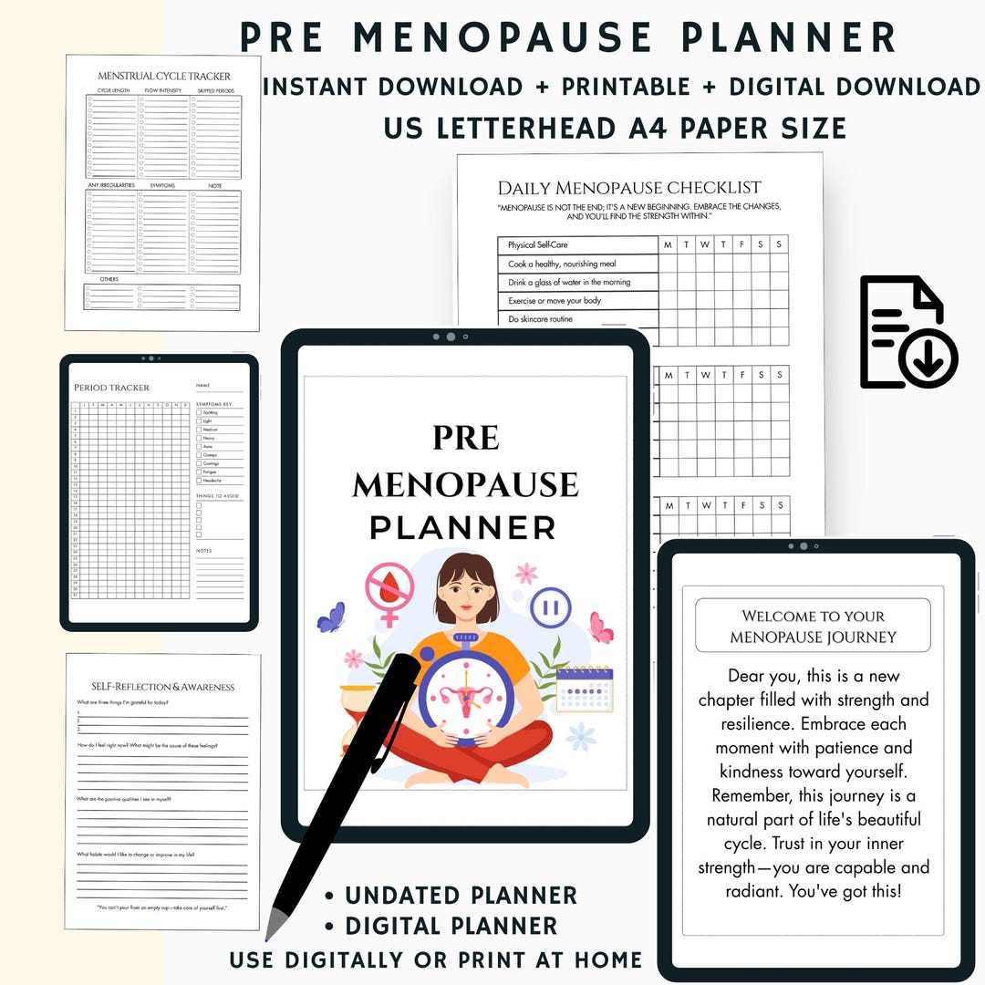 Peri Menopause Symptoms Tracker, Menopause Food Diet, Perimenopause ...