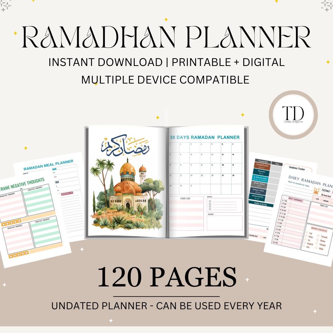 Ramadan Planner Bundle Printable,ramadan Planner 2025,ramadan Planner ...