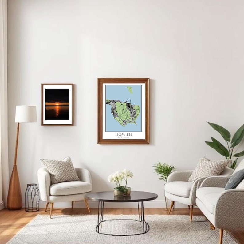 Howth, Dublin Printable Map A4 - Etsy