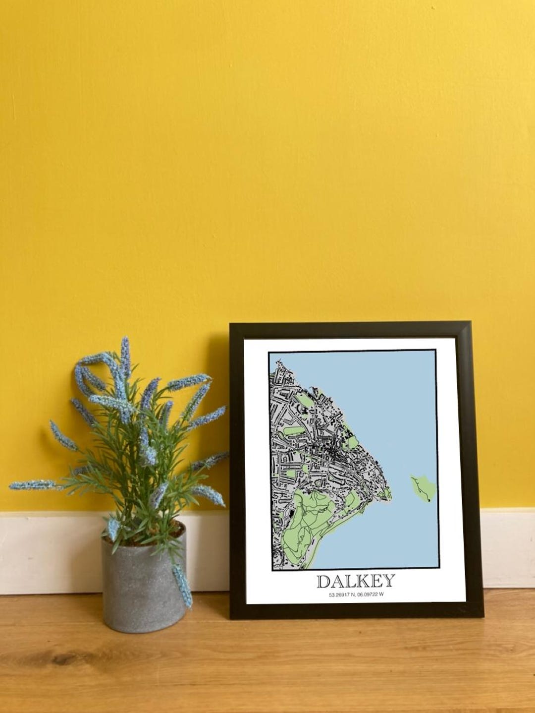 Dalkey, Dublin Printable Map A4 - Etsy