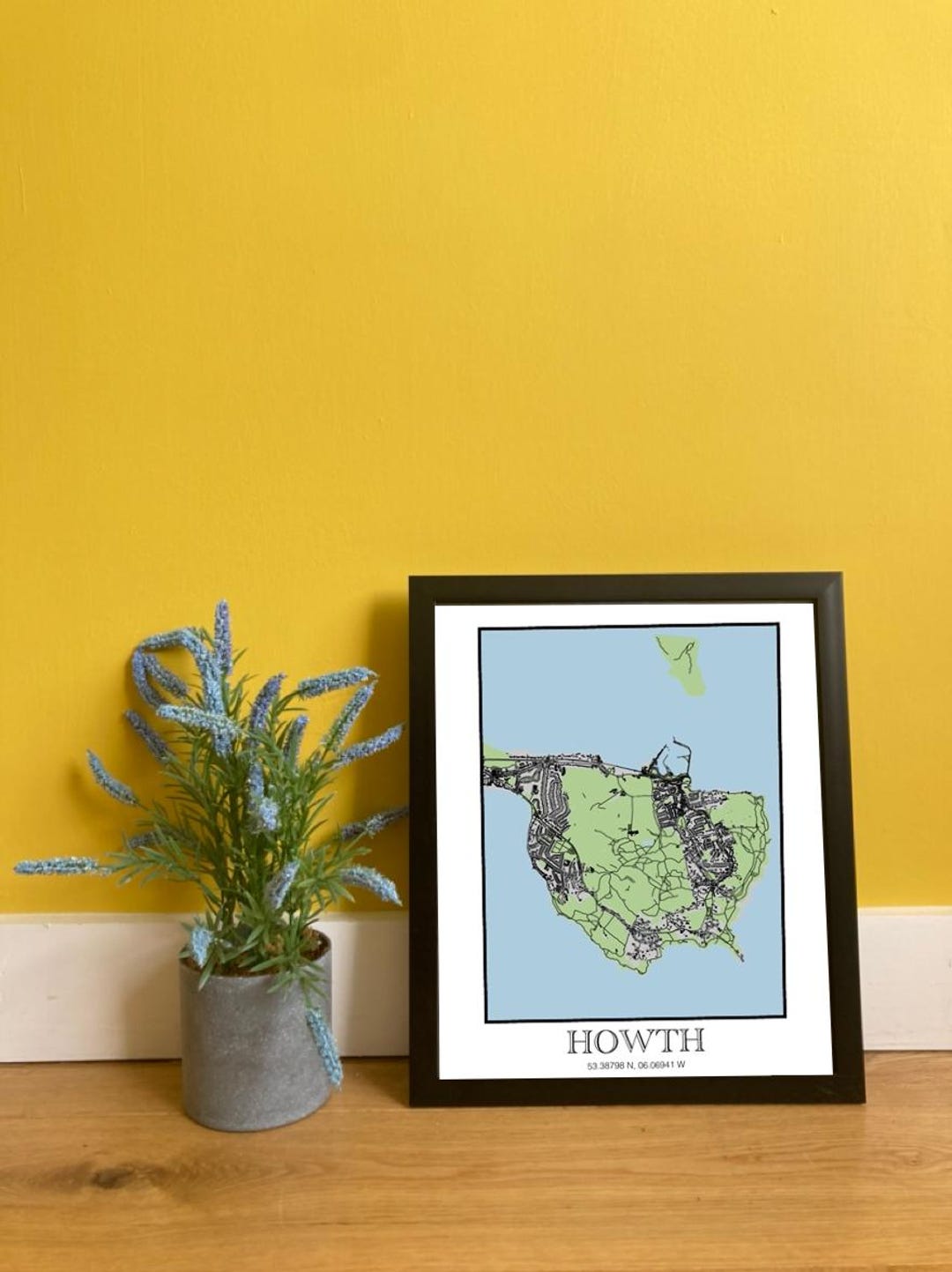 Howth, Dublin Printable Map A4 - Etsy