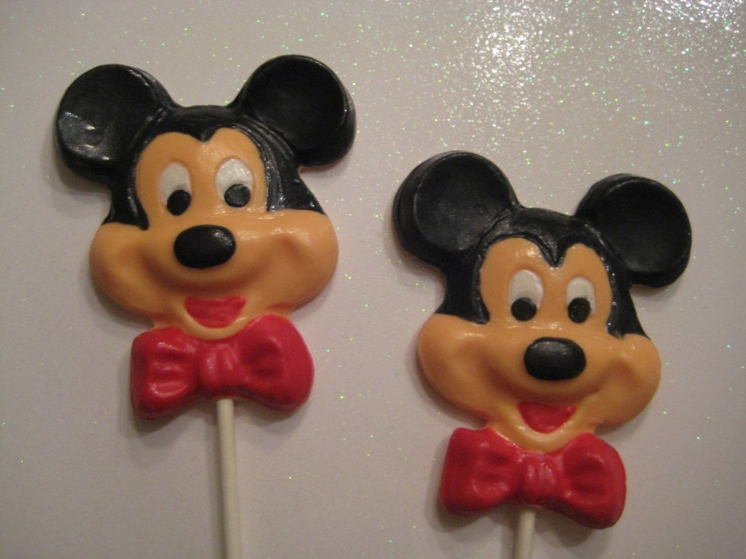 12-mickey Mouse Chocolate Lollipop Favors For/birthday Party/party ...