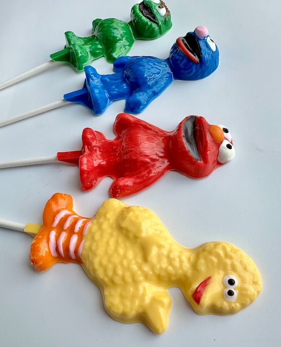 Elmo Chocolate Lollipops Chocolate Elmo Lollipop (Flat) • Dunmore