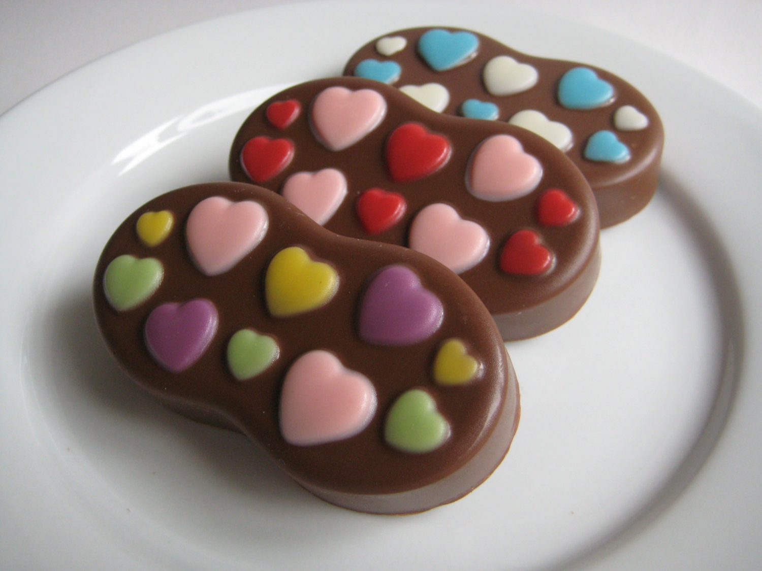 12-chocolate Covered Nutter Butter Heart Themed Cookies for - Etsy