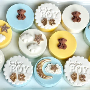 12-baby Boy Chocolate Covered Oreos for Baby Shower/party Favors ...