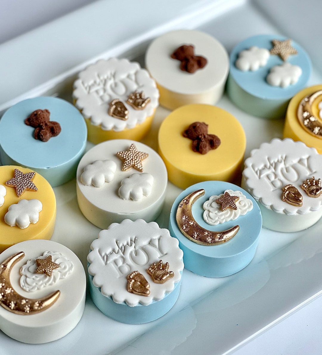 12-baby Boy Chocolate Covered Oreos for Baby Shower/party Favors ...