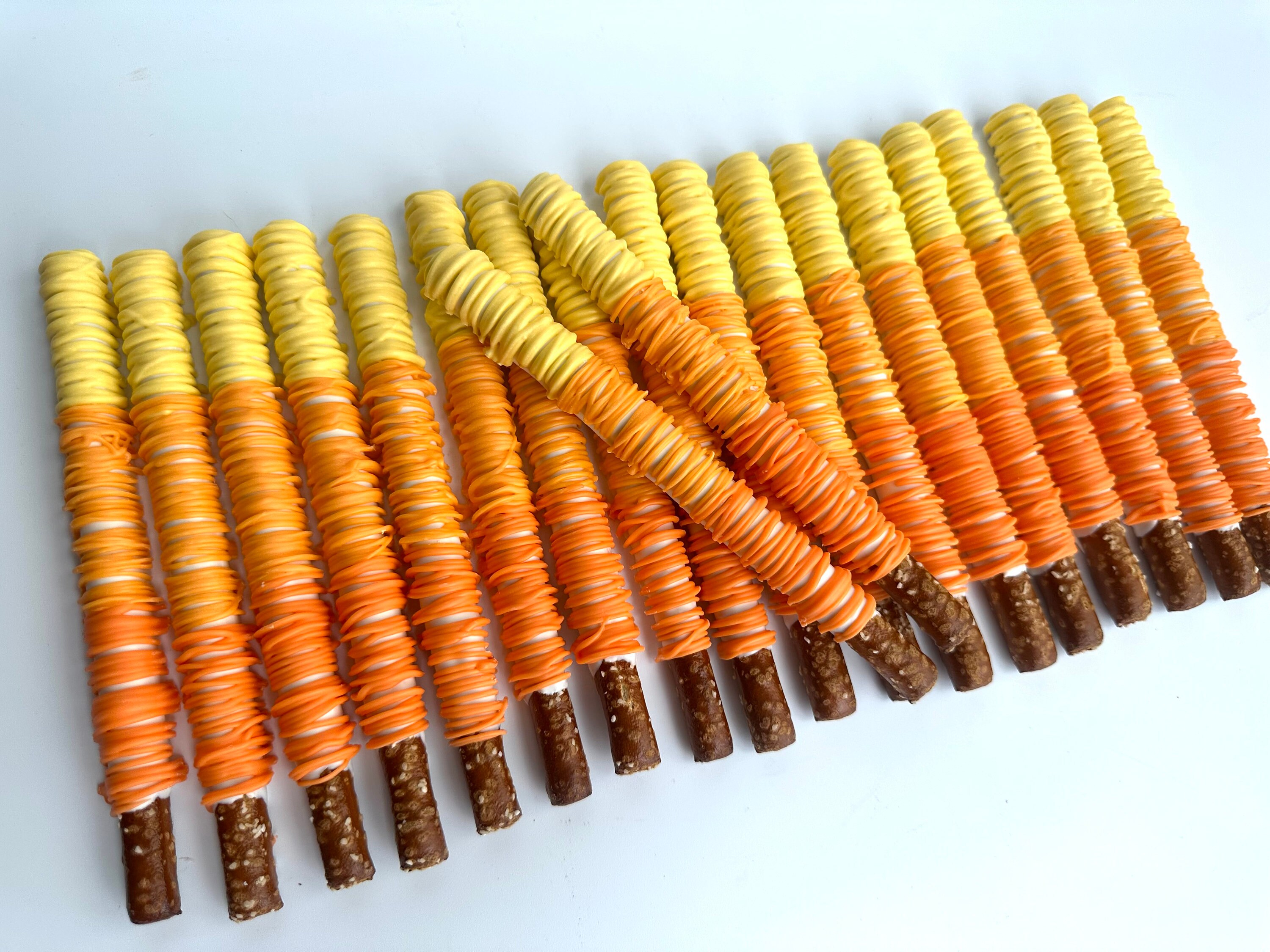 12-sunset Ombré Chocolate Covered Pretzels for Birthday Party/party ...