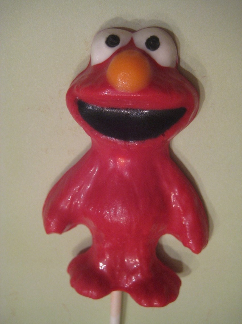 24-chocolate Elmo Lollipop Favors for Childrens Birthday Party/party ...