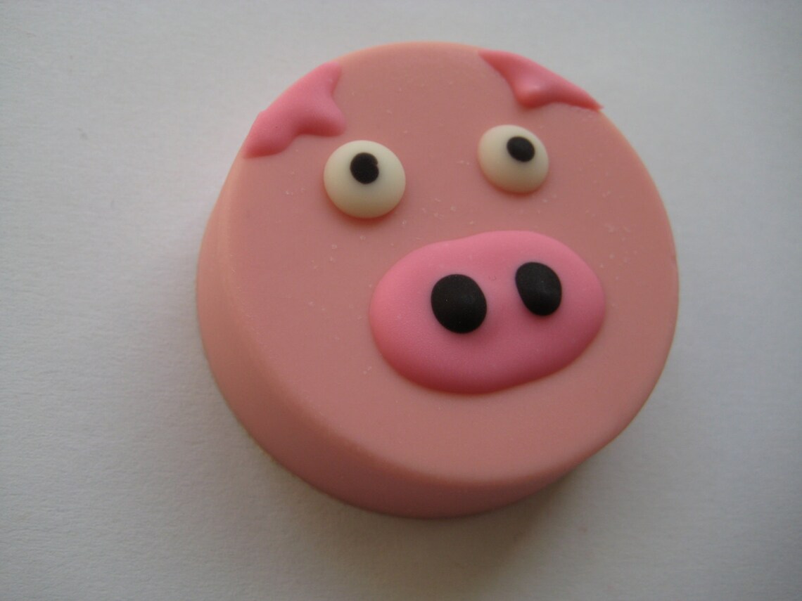 24-pink Pig Chocolate Covered Oreo Favors - Etsy
