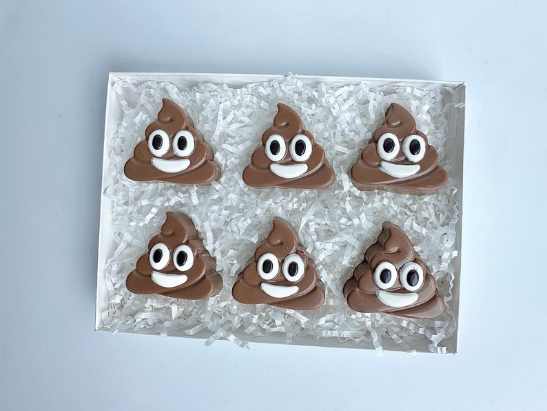 6-mini Poop Emoji Chocolate Covered Oreo Gift Box for Birthday - Etsy