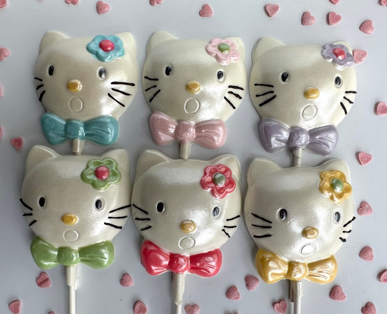 24-say Hello to My Sparkling Kitty Kat White Chocolate - Etsy