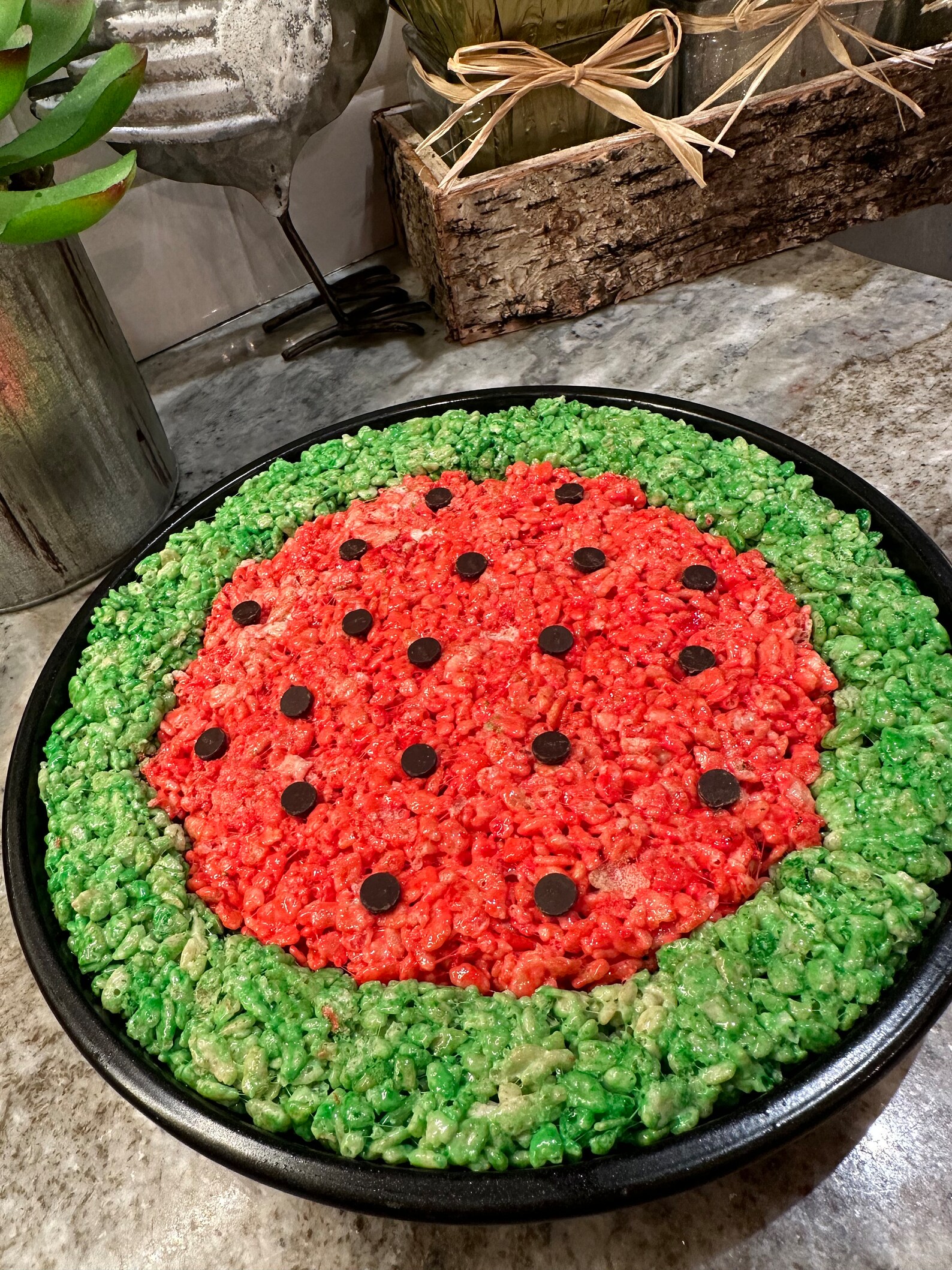 8 Slices of Watermelon Rice Krispie Treats for Birthday - Etsy