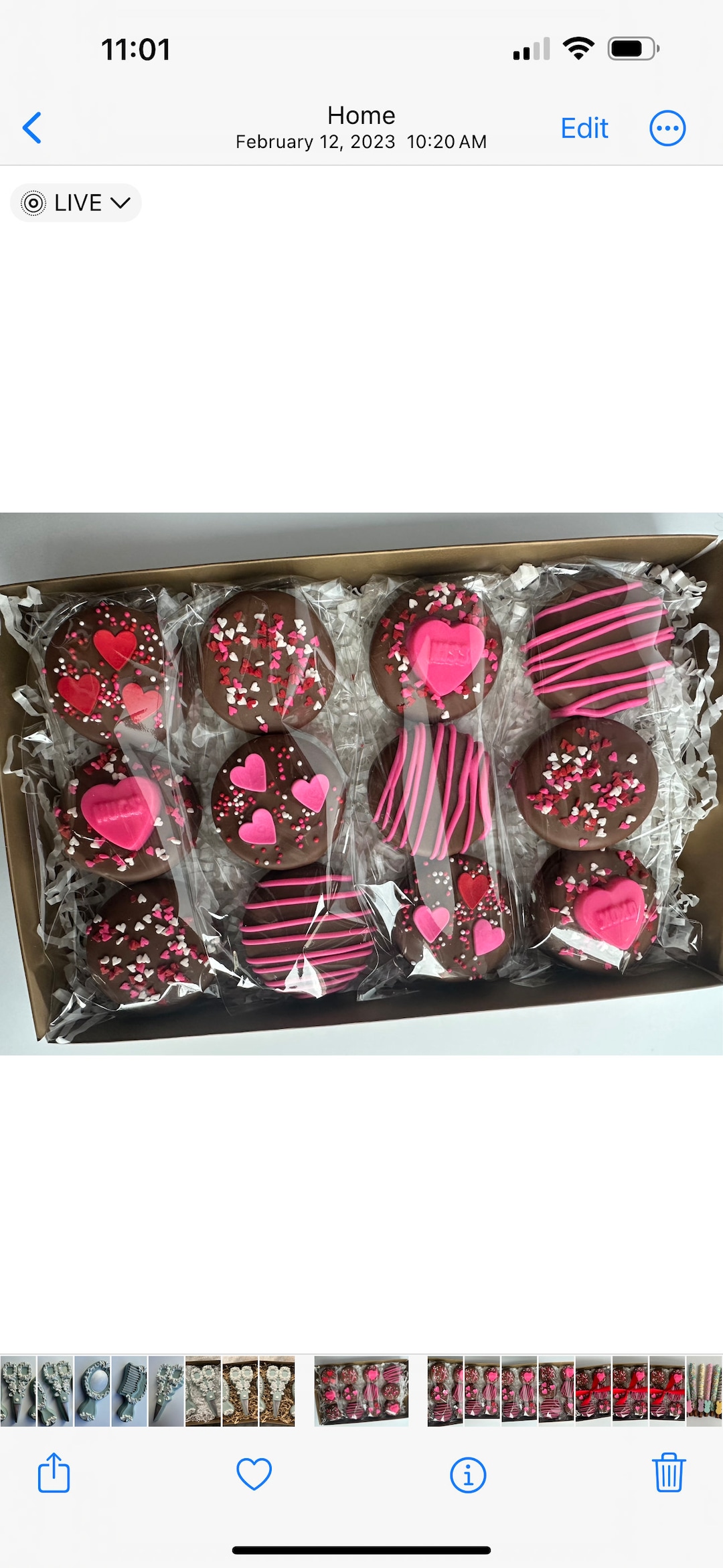 Chocolate Covered Oreo Valentine Gift Box for Valentines Day Gift ...