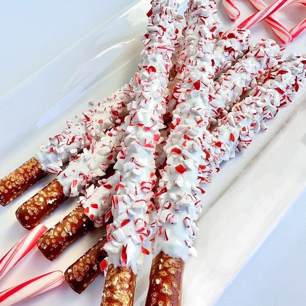 Christmas Pretzel Rods - Etsy