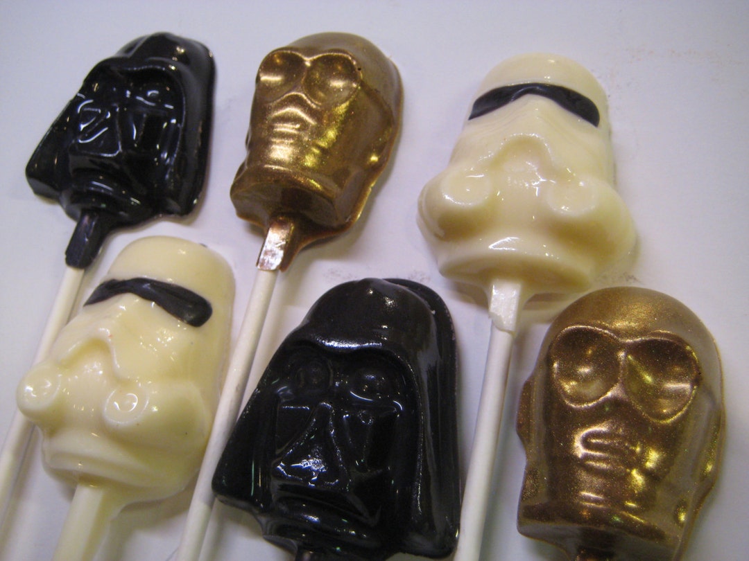 24-star War Chocolate Head Lollipop Favors for Birthday - Etsy