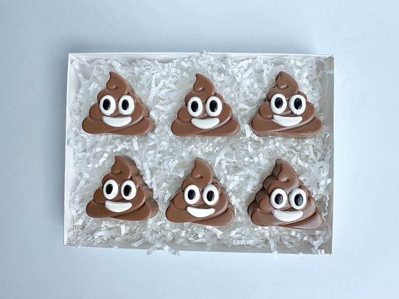 6-mini Poop Emoji Chocolate Covered Oreo Gift Box for Birthday - Etsy