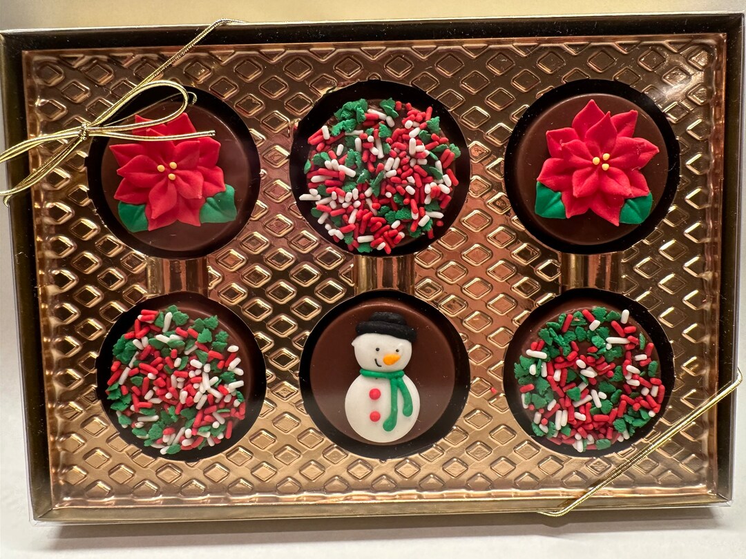6 Milk Chocolate Covered Oreos Gift Set for Christmas Gift/ - Etsy