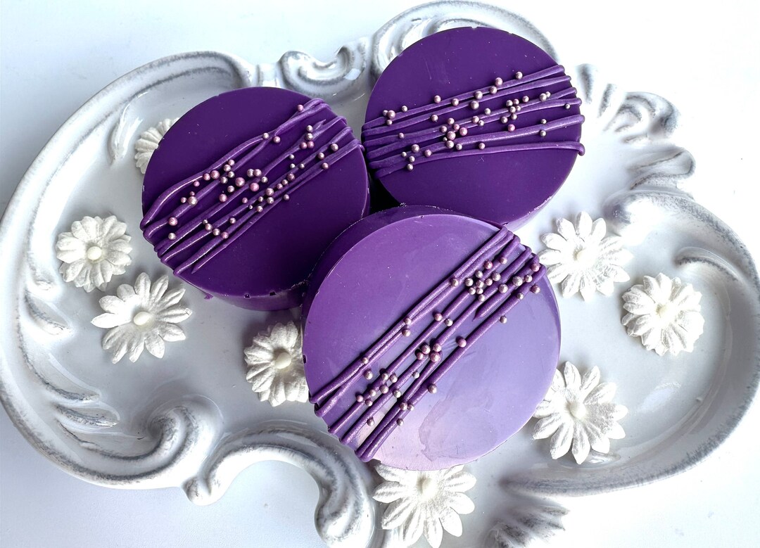 12-grape Colored Chocolate Covered Oreos for Wedding/wedding Shower ...