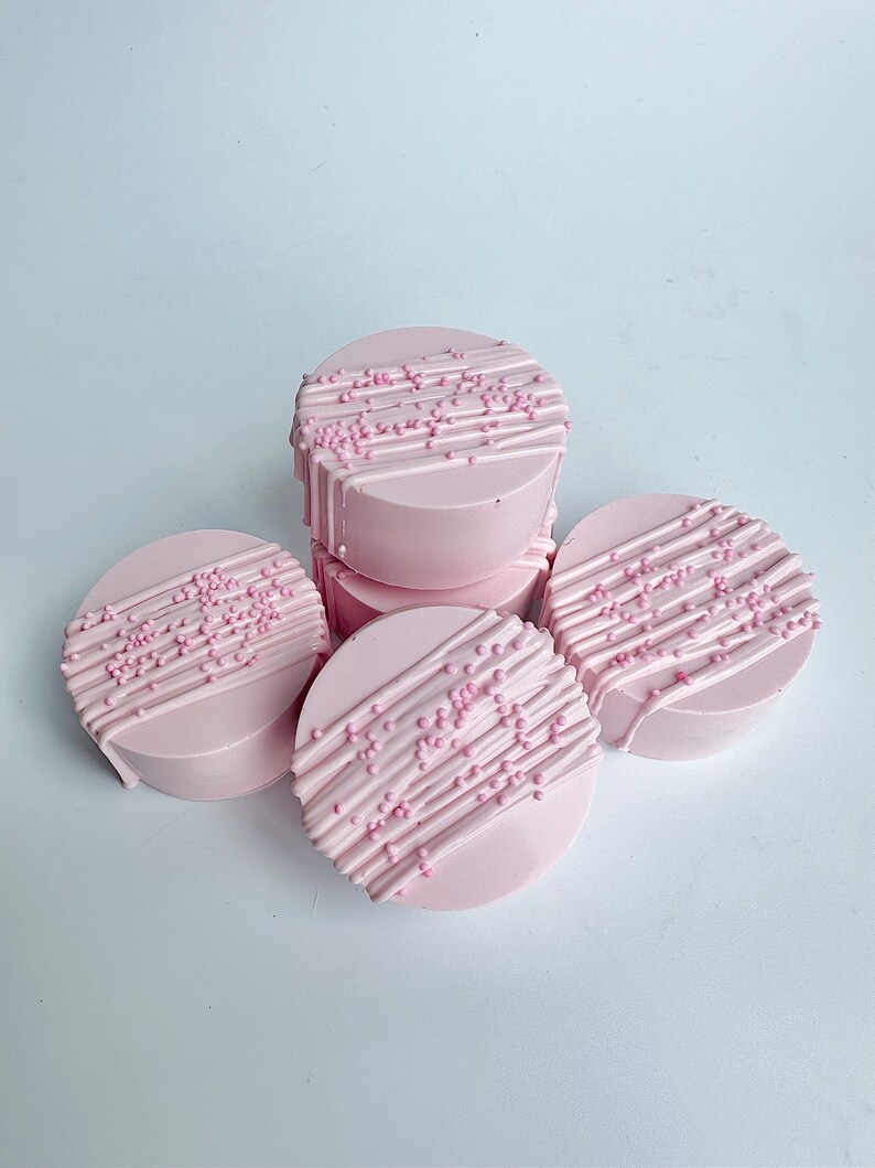 12-pink Colored Chocolate Covered Oreos for Wedding/wedding Shower ...