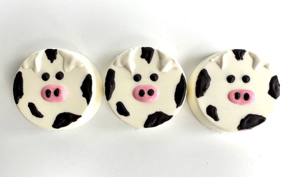 12-cow Chocolate Covered Oreos for Birthday Party/party Favors - Etsy
