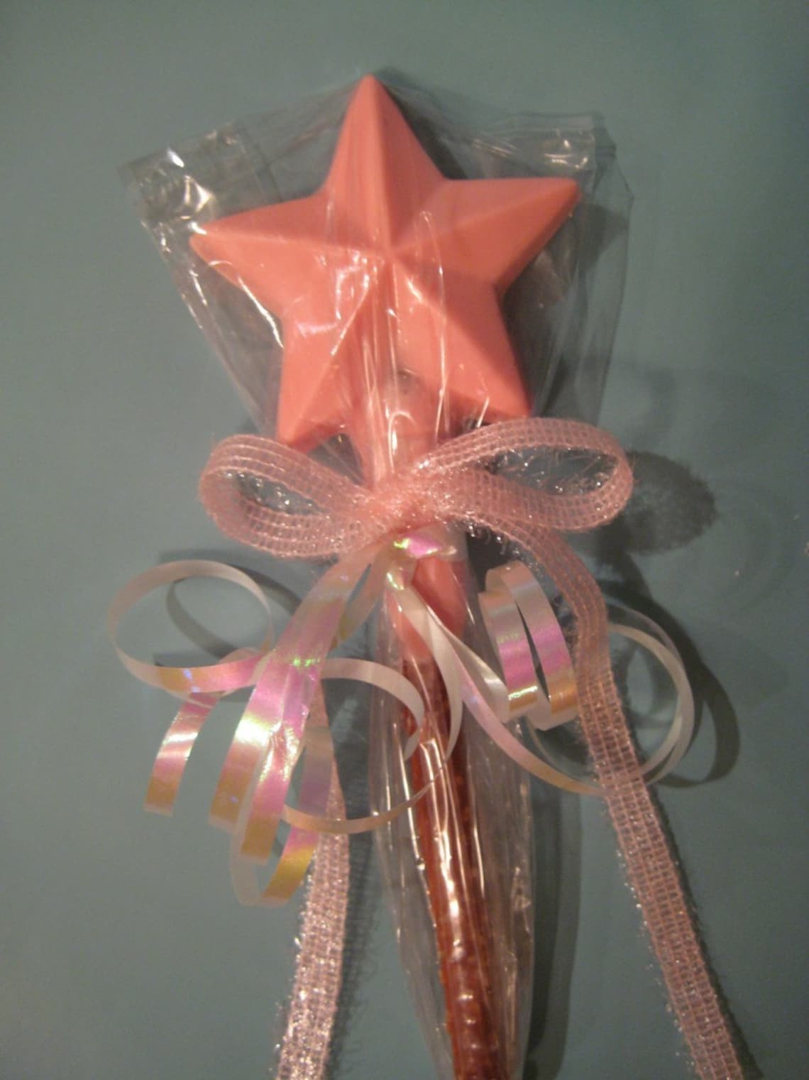 24-chocolate Covered Pretzel Rod Princess Star Wand Favors - Etsy