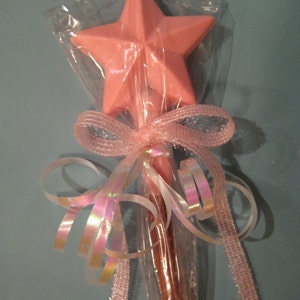 24-chocolate Covered Pretzel Rod Princess Star Wand Favors - Etsy