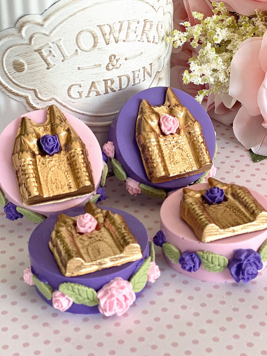 12-golden Castle Chocolate Covered Oreos for Princess Party/rainbow ...