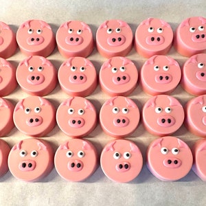 24-pink Pig Chocolate Covered Oreo Favors - Etsy