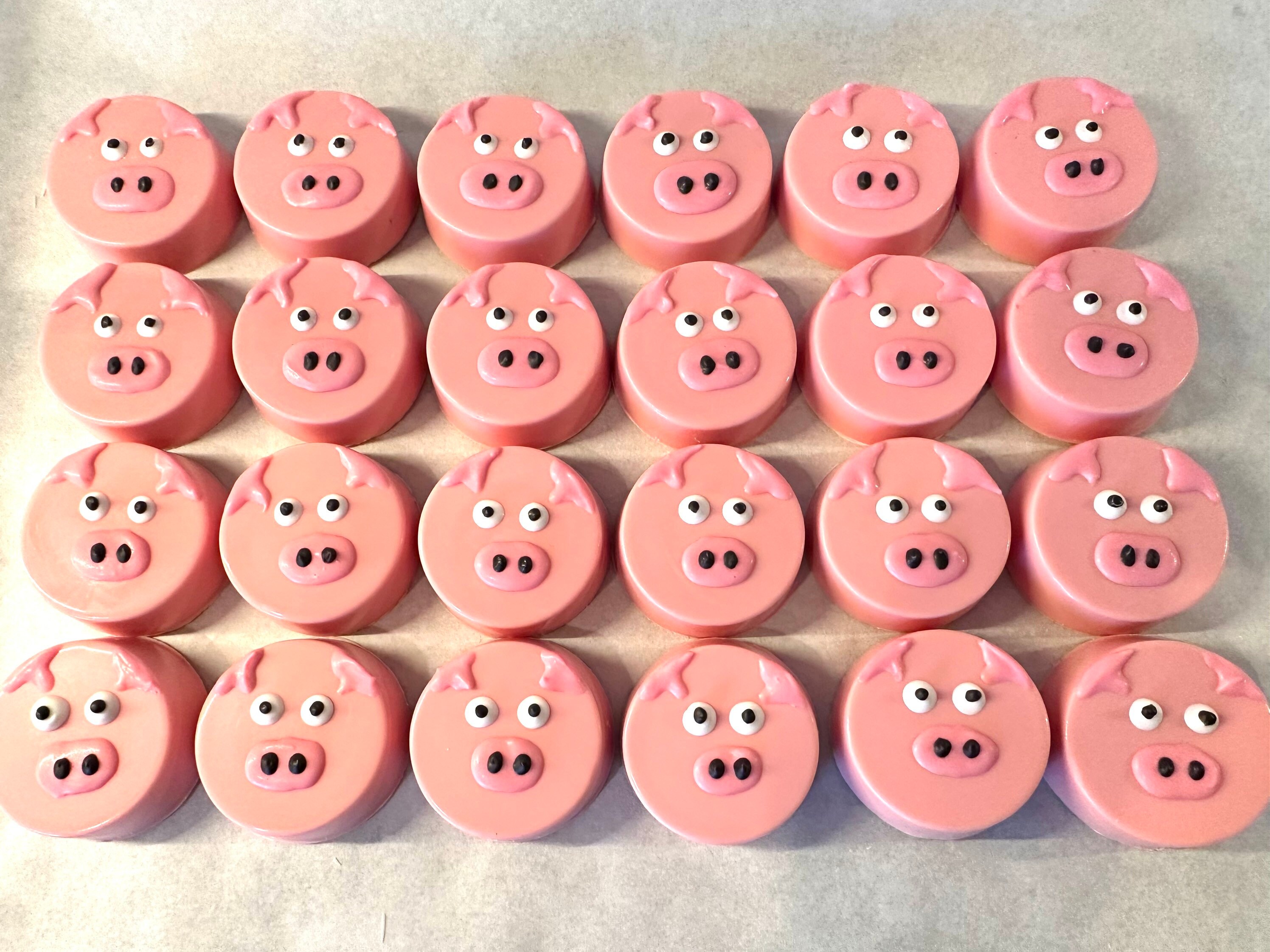 24-pink Pig Chocolate Covered Oreo Favors - Etsy