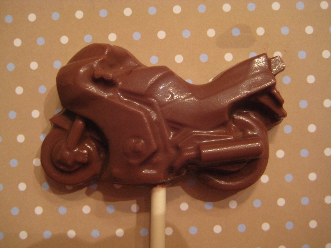 24-milk Chocolate Motorcycle Lollipop Favors - Etsy