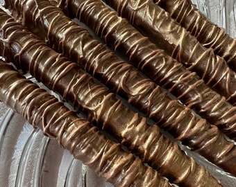 Chocolate Covered Pretzel Rod - Etsy