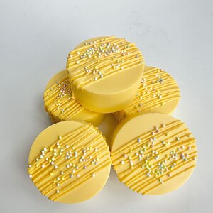 12-yellow Colored Chocolate Covered Oreos for Wedding/wedding Shower ...