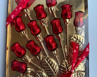 Chocolate and Roses Gift Box - Etsy