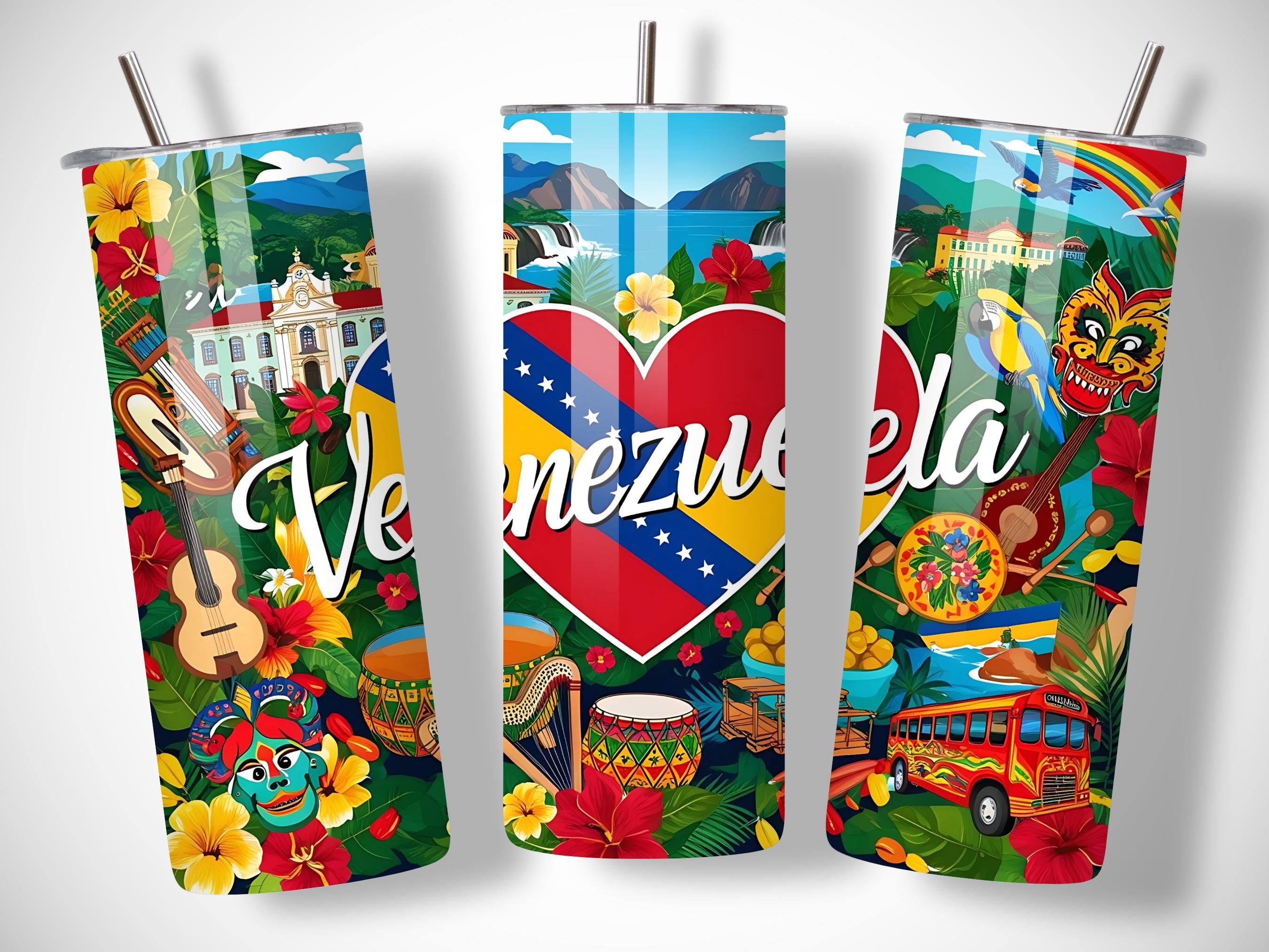 Venezuela Flag Tumbler Wrap: Patriotic 20oz Skinny Tumbler (digital ...