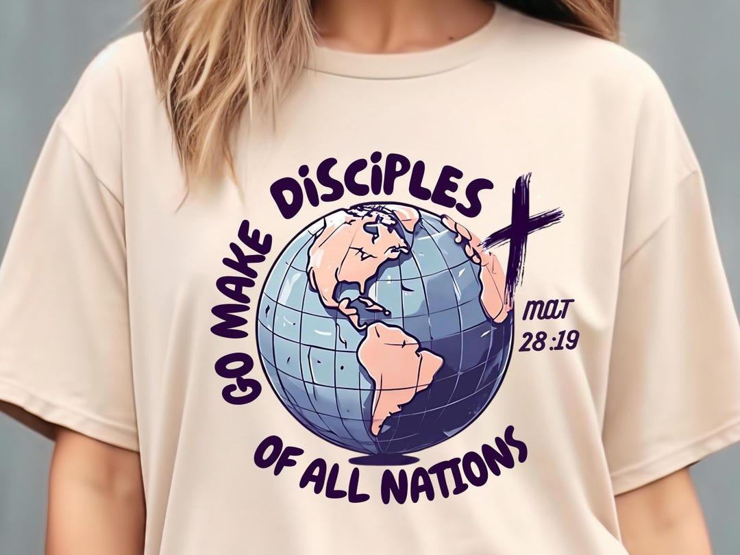 Retro Go Make Disciples Design Svg, Christian Streetwear Sublimation ...