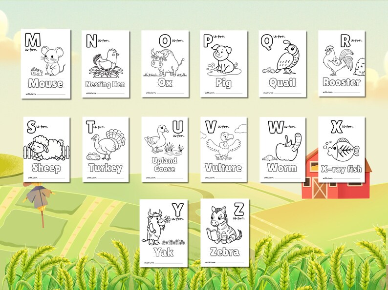 Alphabet Coloring Pages, Animal Abc Coloring Pages, ABC Coloring Pages ...