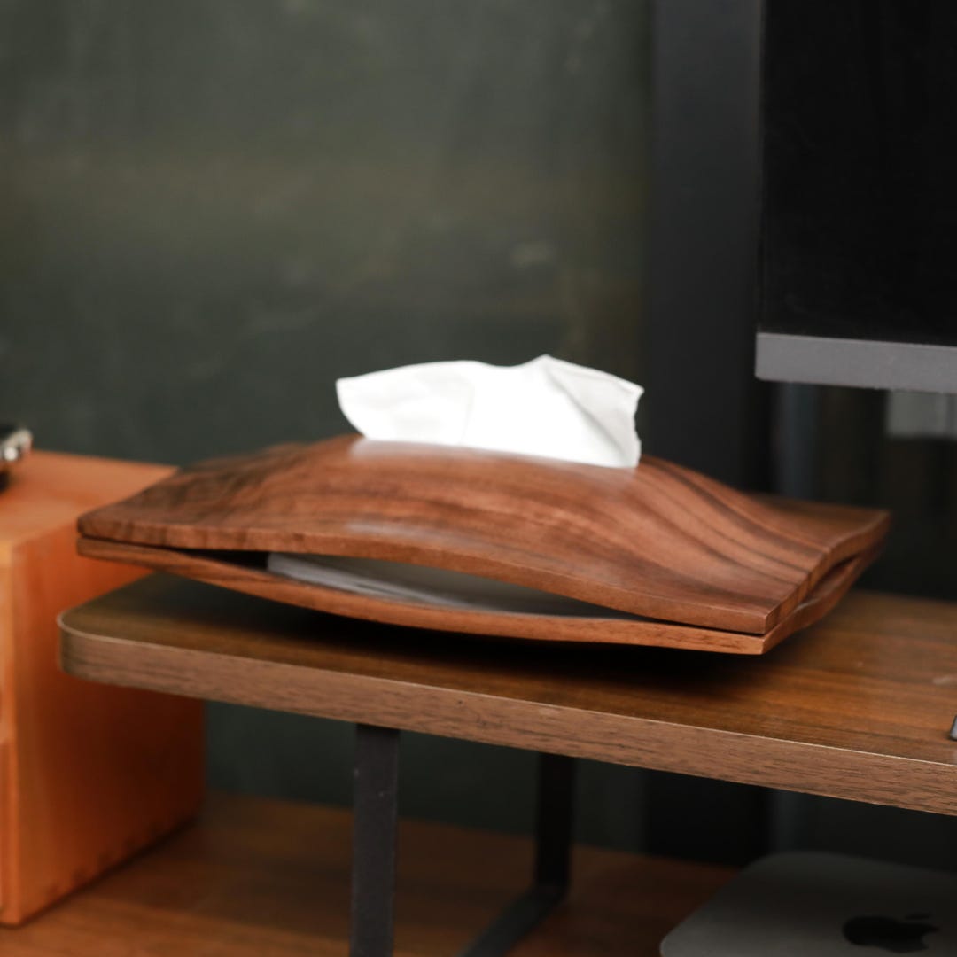 Handmade Black Walnut Tissue Box Cover: Elegant Home Decor - Etsy