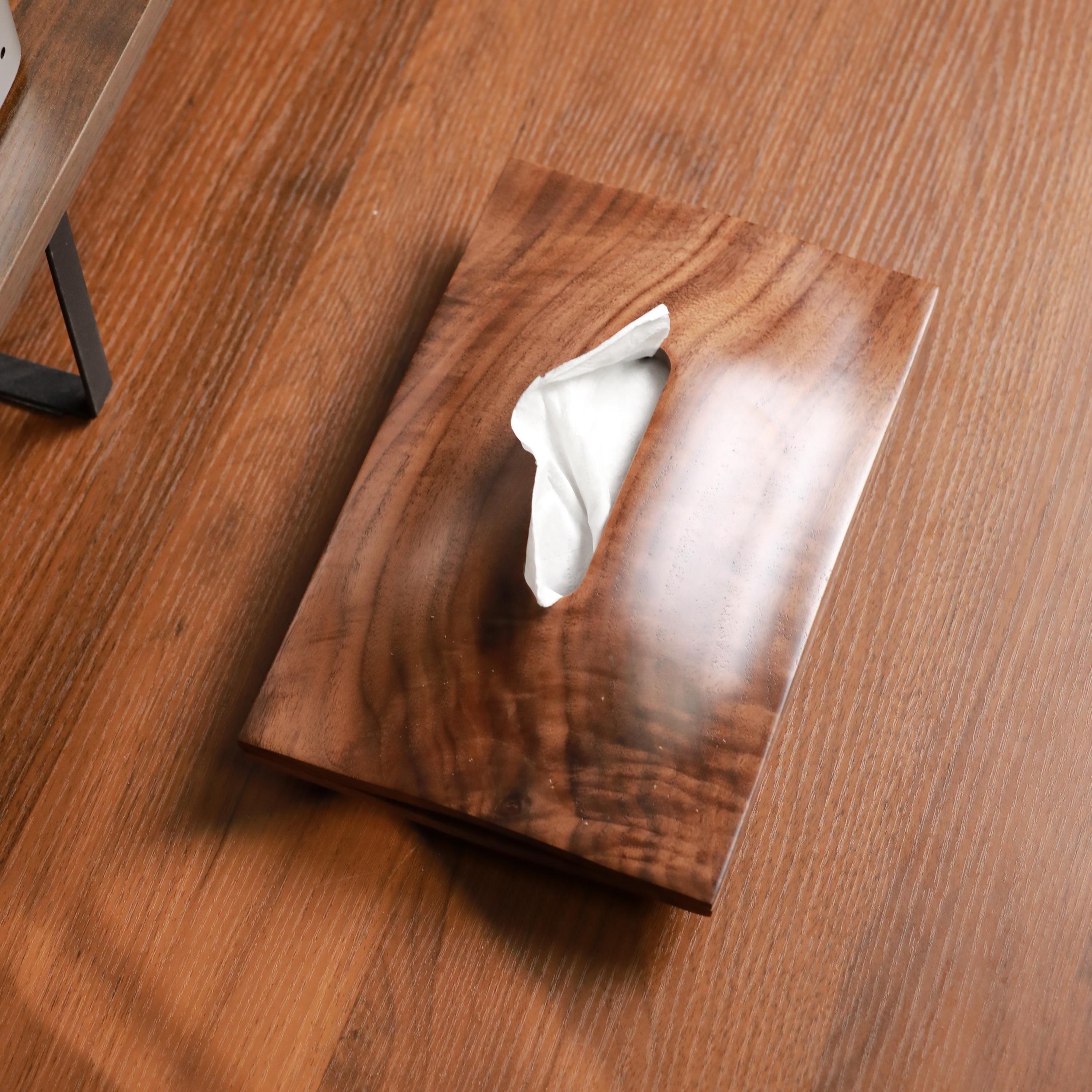 Handmade Black Walnut Tissue Box Cover: Elegant Home Decor - Etsy