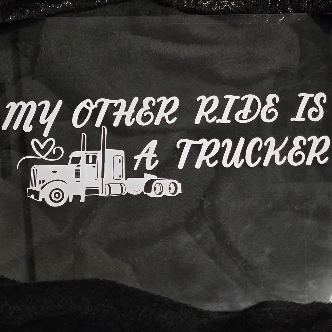 Truckers Wife Decal, "my Other Ride is a Trucker", Bumper Sticker ...